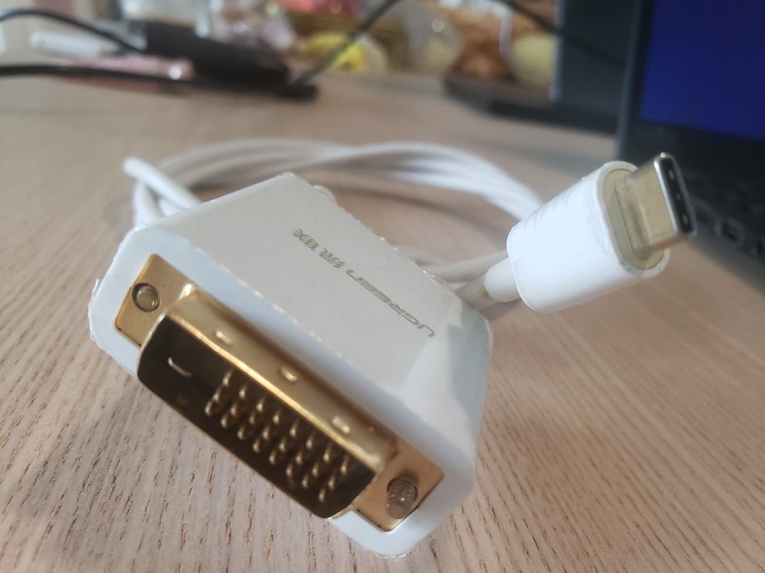 APPLE MAC TYPE C Type-C DVI cable adaptor 轉插線, 電腦＆科技, 電腦周邊及配件, 電腦線、轉接線及 ...
