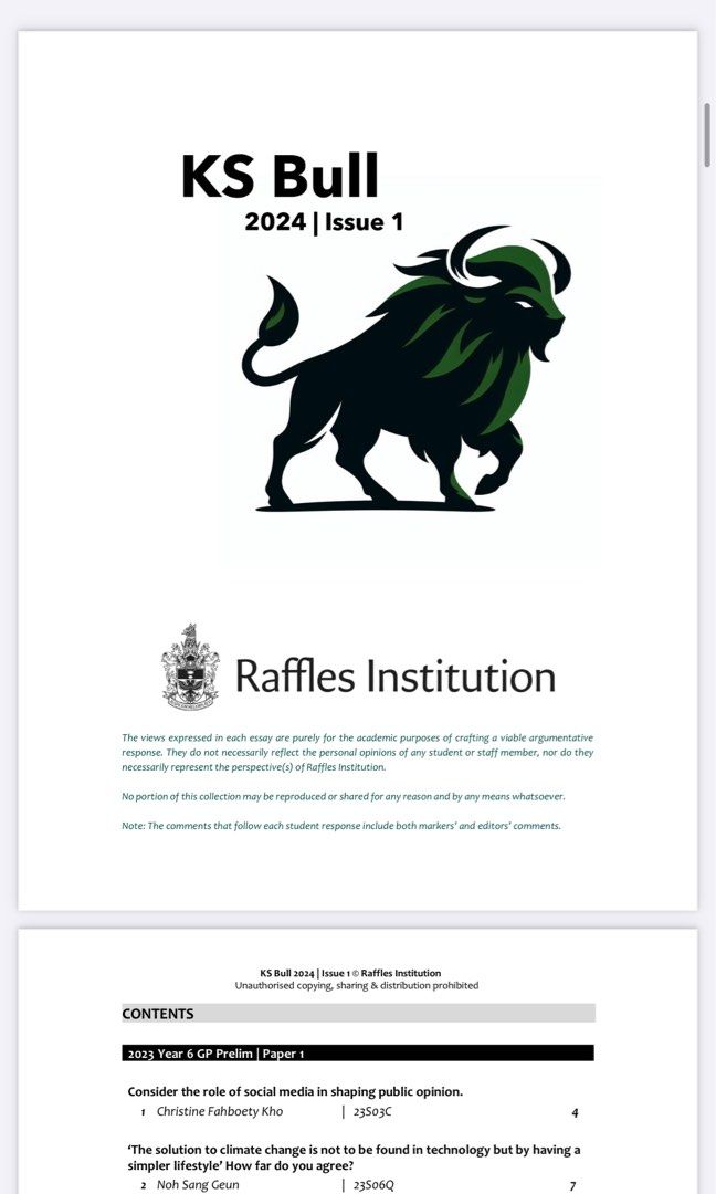 BCME + GP A Levels Bundle (2025 RJC RI Raffles Institution HCI HCJC Hwa ...