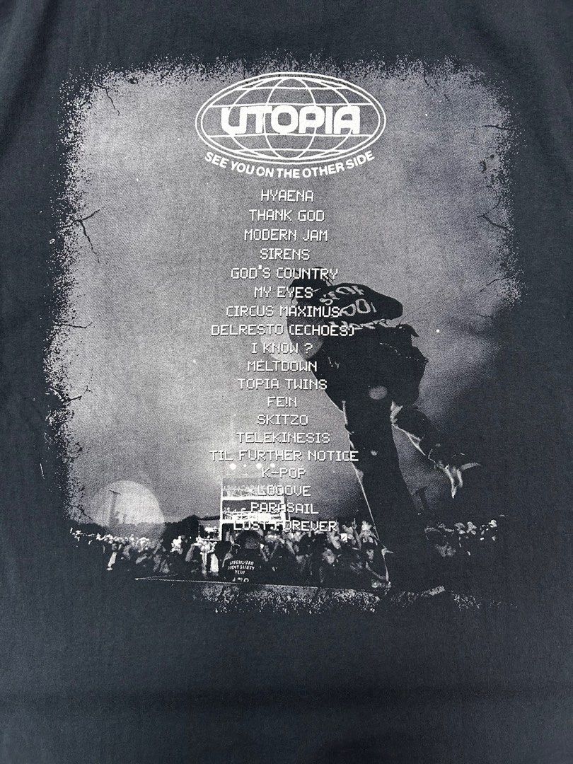 Bootleg Travis Scott Utopia, Men's Fashion, Tops & Sets, Tshirts & Polo ...
