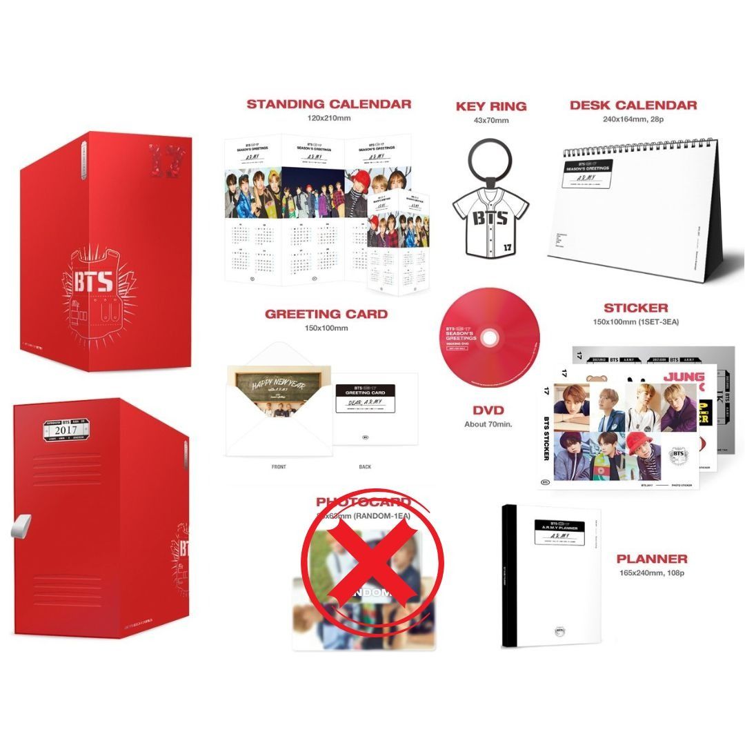 NOV SALE! [m18 BTS MERCH] SEASON'S GREETINGS SG 2017 DVD SET (NO PC ...