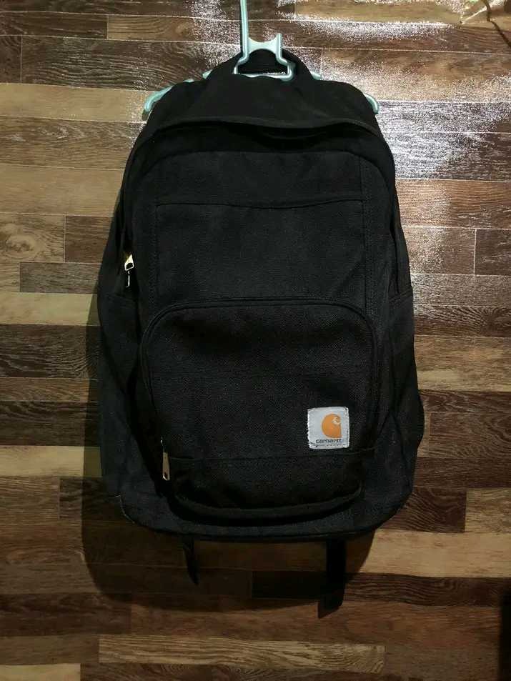 CARHARTT SOLID BLACK BACKPACK, Men's Fashion, Bags, Backpacks on Carousell