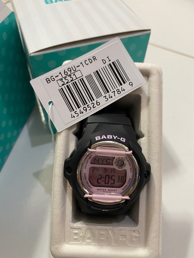 Casio Baby G 3531 Hitam pink, Fesyen Wanita, Jam Tangan di Carousell