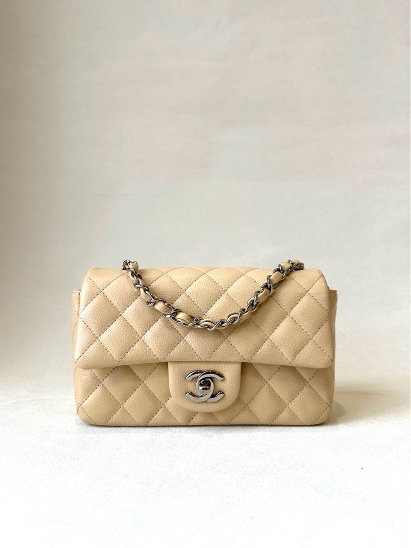 Chanel Classic Mini Rectangle, Luxury, Bags & Wallets on Carousell
