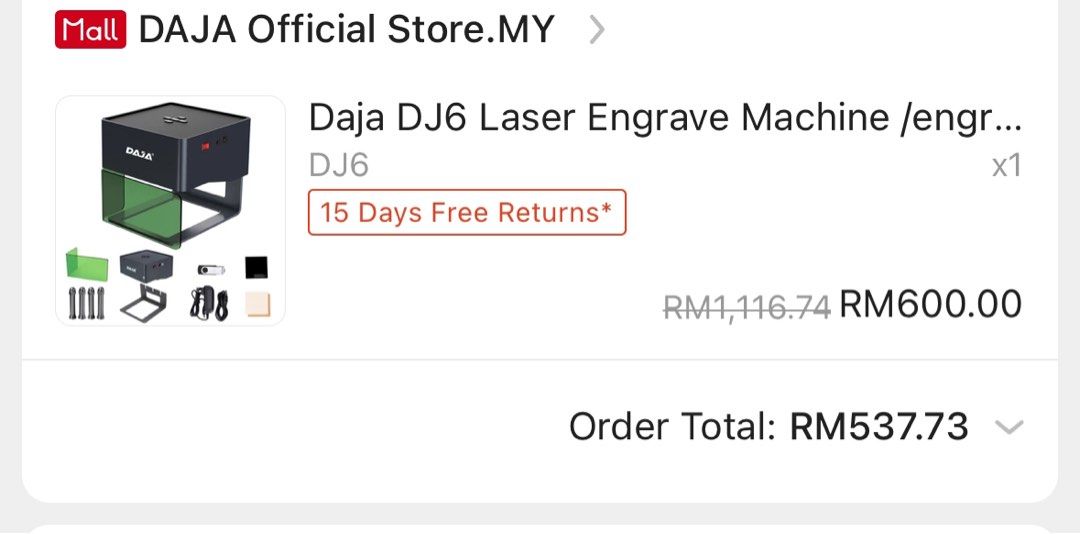Daja DJ6 Laser Engraver, Computers & Tech, Printers, Scanners & Copiers ...