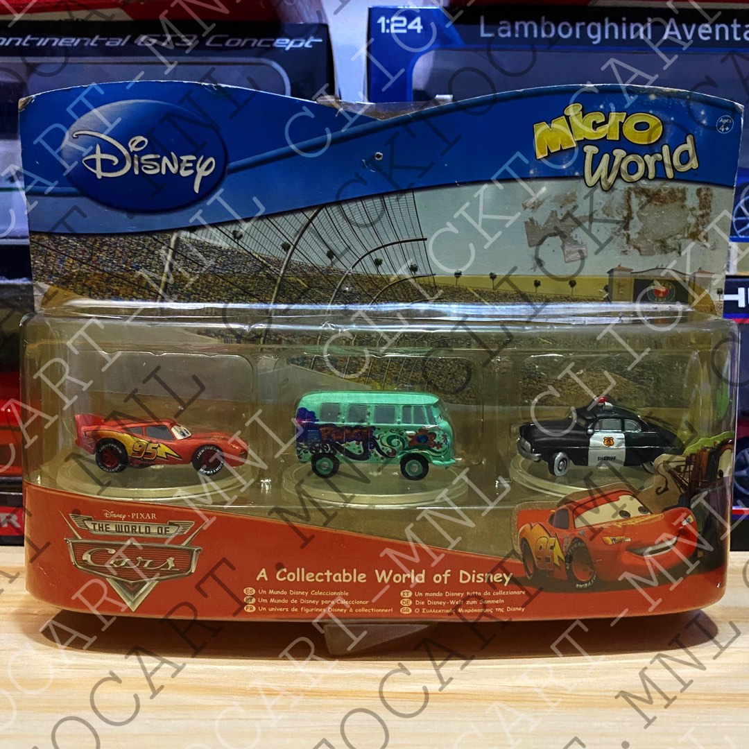 Disney Micro World : The World of Cars 3 Pack : Lightning Mcqueen ...
