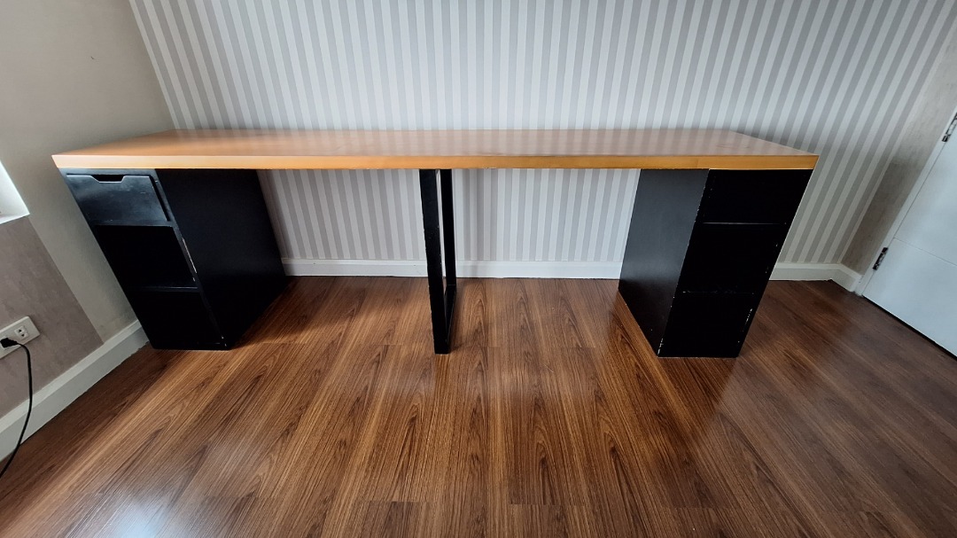 DUAL OFFICE DESK (custom-made), Furniture & Home Living, Office ...