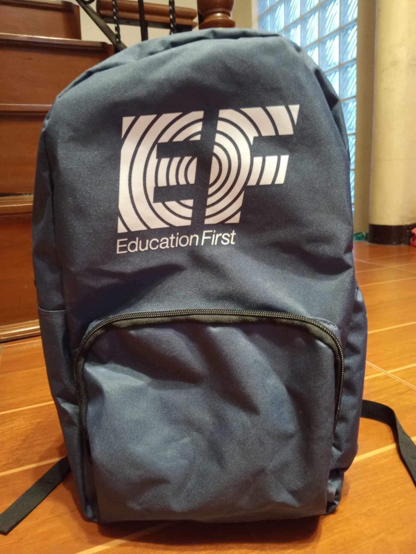 Education First EF Navy Blue Backpack, Men's Fashion, Bags, Backpacks ...
