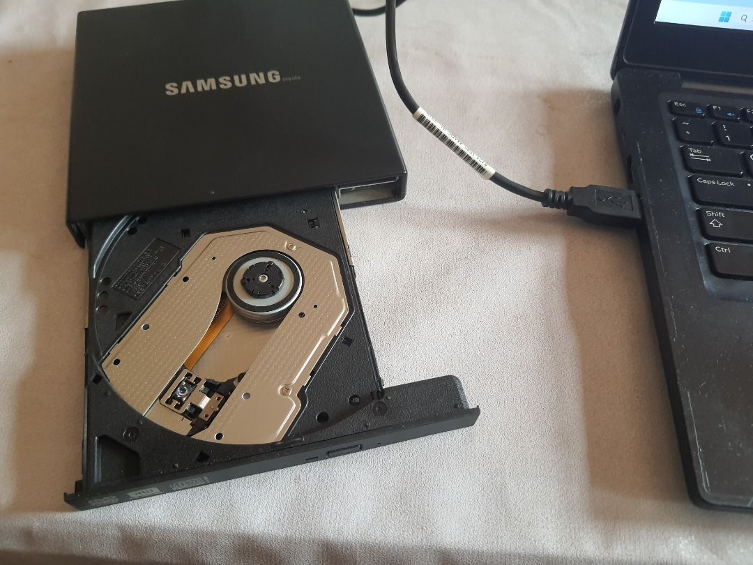 External USB CD DVD Reader Writer Samsung CDR CDRW Disc USB for Laptop ...