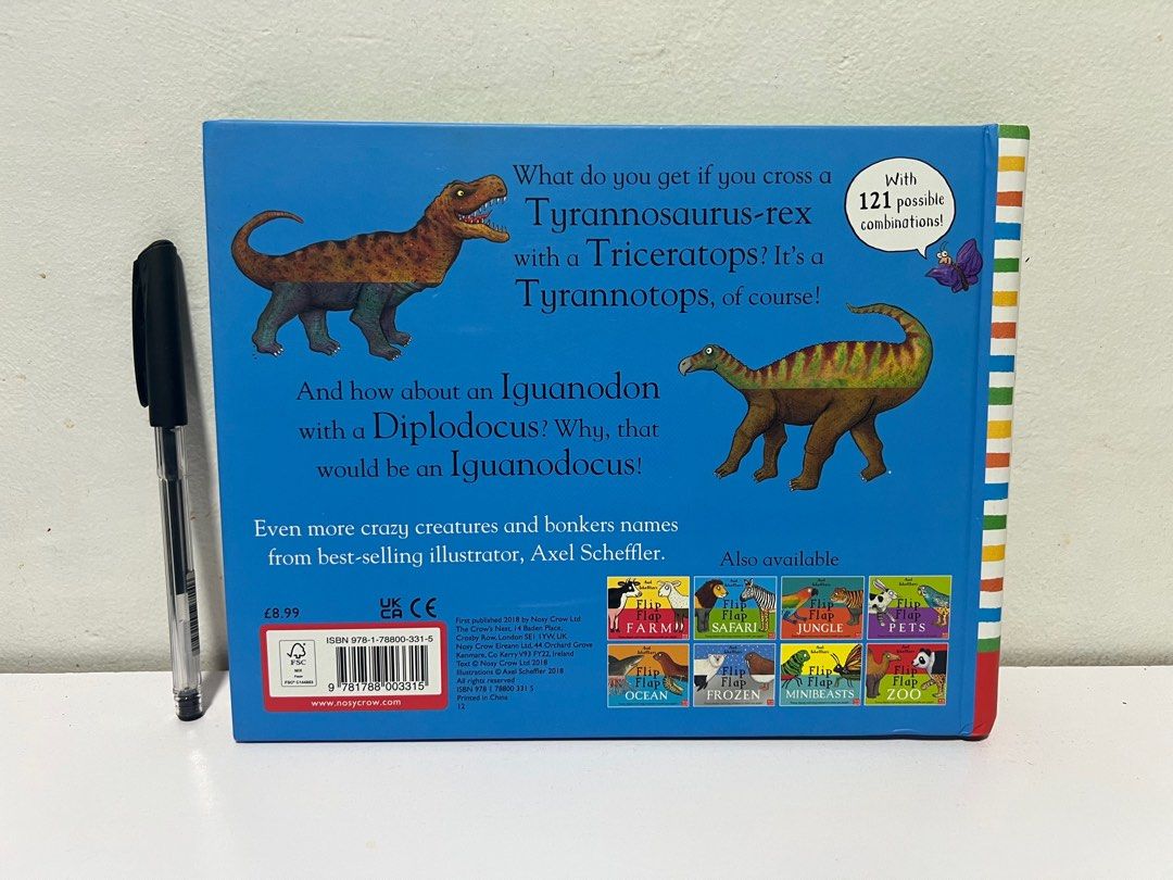 Flip Flap Dinosaurs by Axel Scheffler, Hobbies & Toys, Books ...