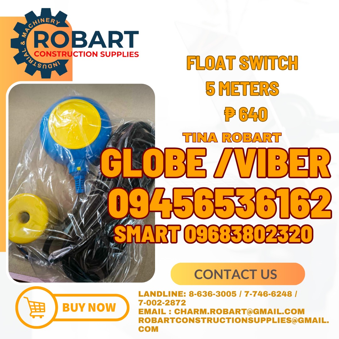 Float Switch 5 meters, Commercial & Industrial, Construction Tools ...
