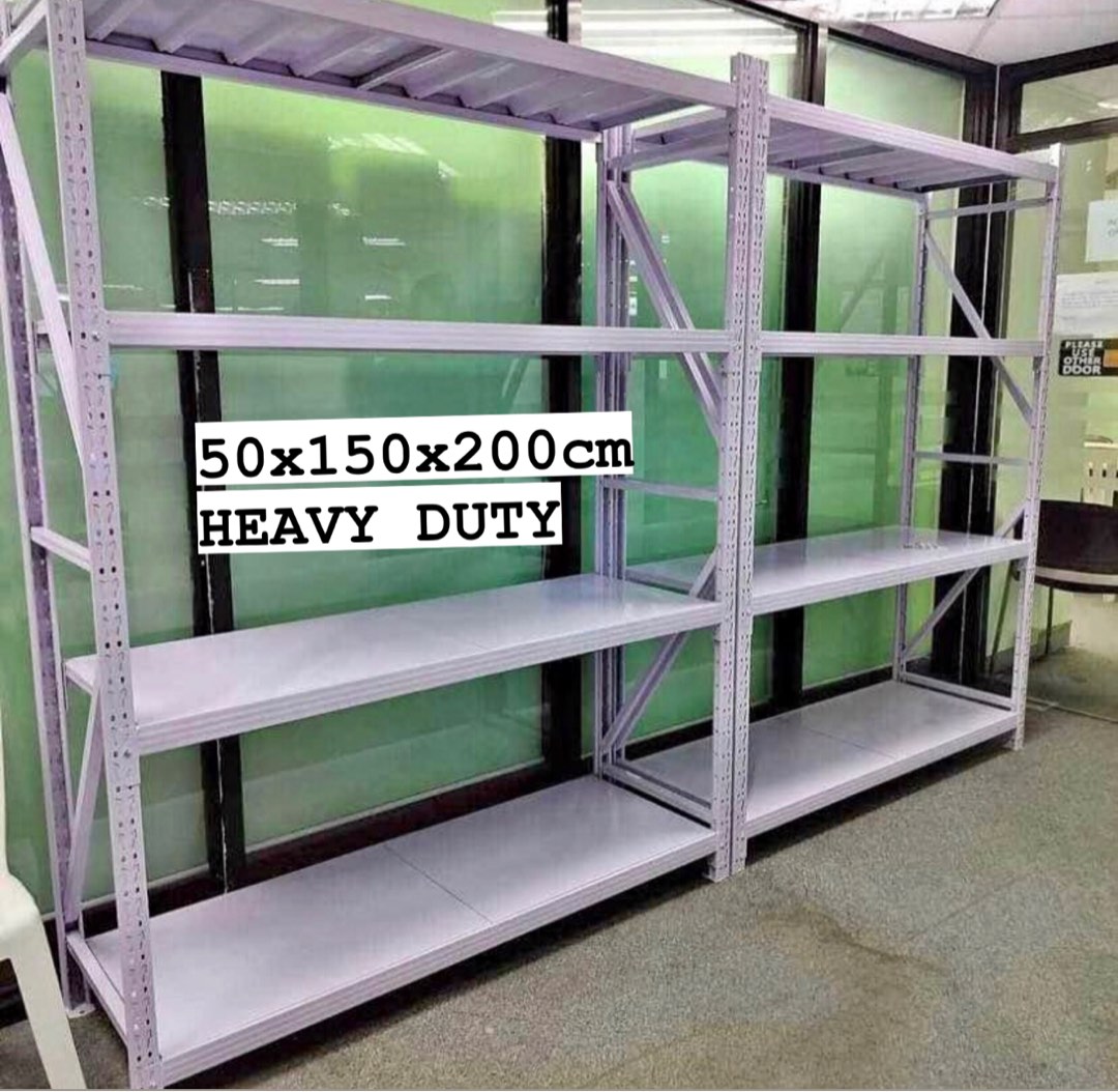 Heavy Duty All Metal Rack Shelves, Furniture & Home Living, Furniture, Shelves, Cabinets & Racks ...
