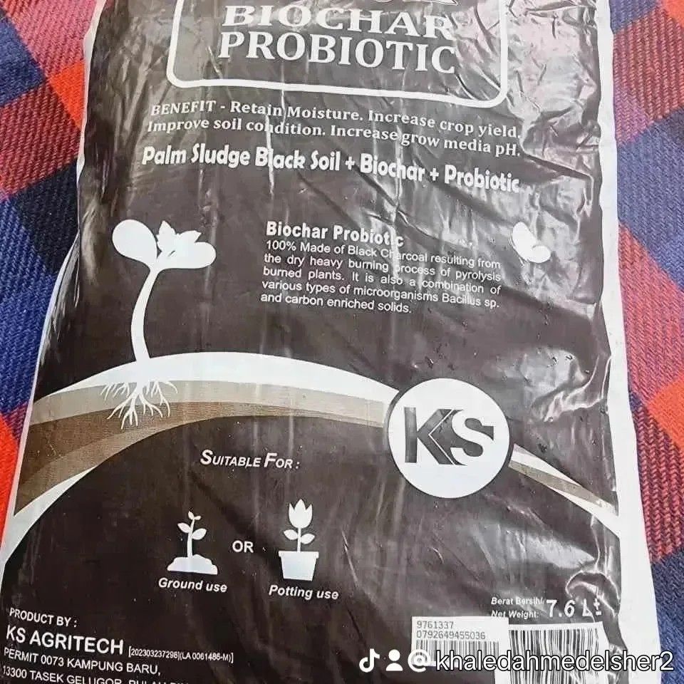 KS SOIL BIOCHAR PROBIOTIC +/- 7.6L Benefit: Retain Moisture. Increase ...
