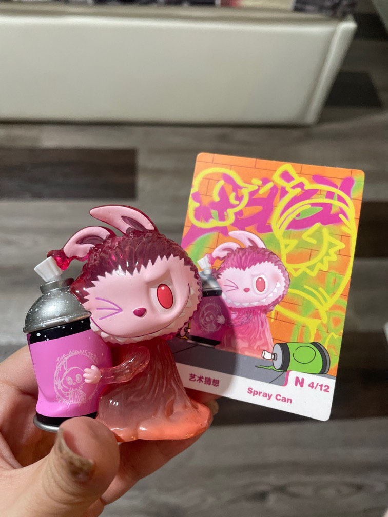 Labubu Spray Can, Hobbies & Toys, Toys & Games on Carousell