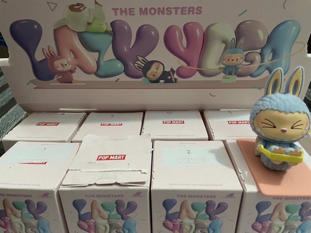 Labubu The Monsters Lazy Yoga Figure Terbaru, Toys & Collectibles ...