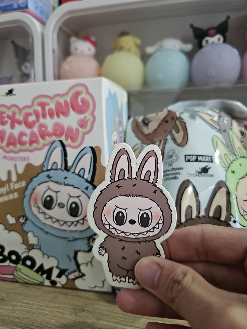 Labubu V1 Exciting Macaron (Toffee), Hobbies & Toys, Toys & Games on ...