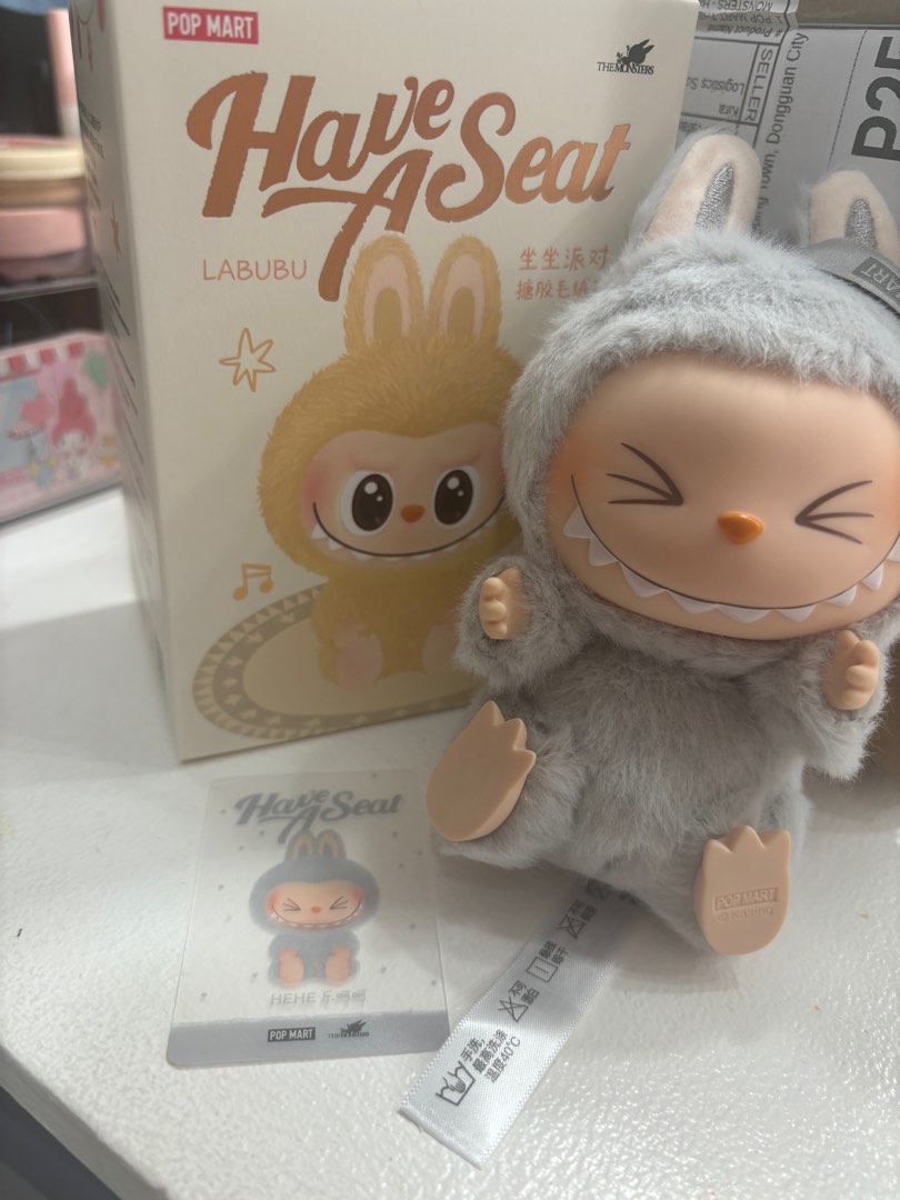 Labubu v2 Have a seat, Hobbies & Toys, Toys & Games on Carousell