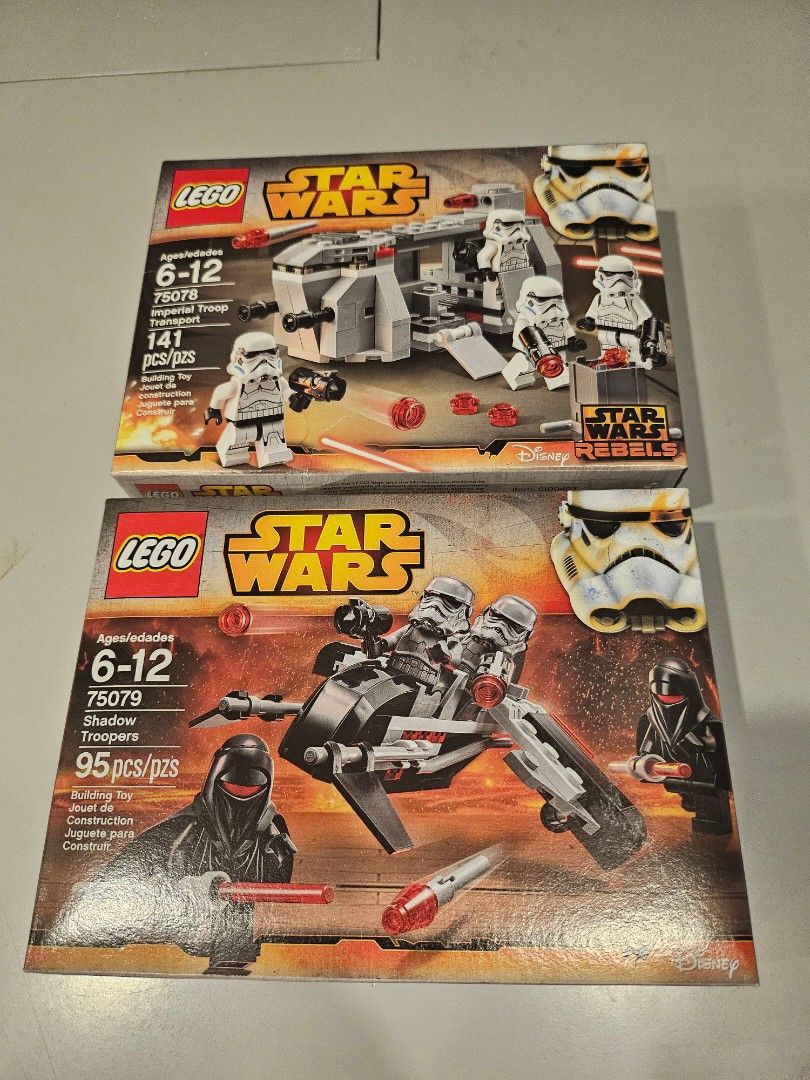 Lego 75078 75079 Star Wars Imperial Troop Transport Shadow Troopers 5 ...