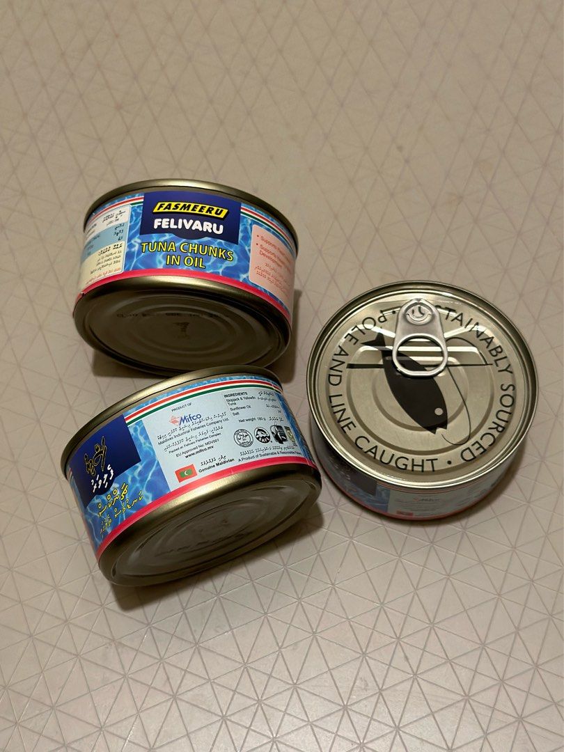 MALDIVES CANNED TUNA CHUNKS IN OIL - PRODUCT OF MALDIVES, Food & Drinks ...