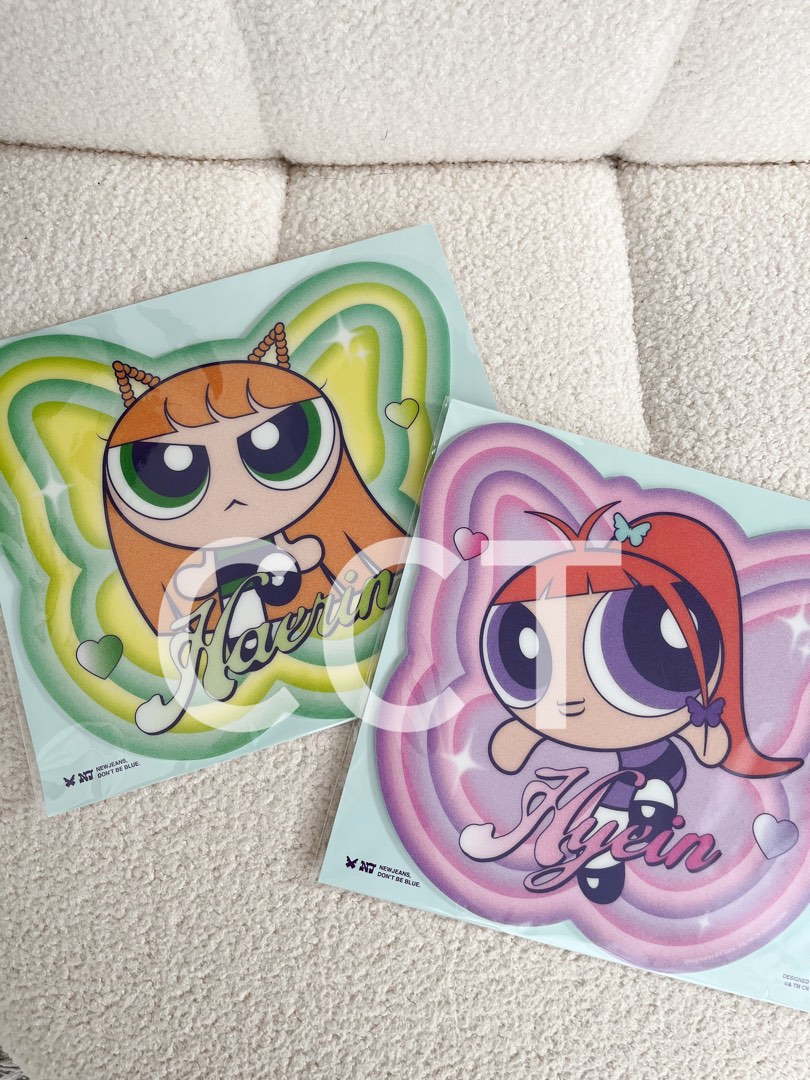NEWJEANS LINE FRIENDS PPG POWERPUFF MOUSEPAD, Hobbies & Toys ...