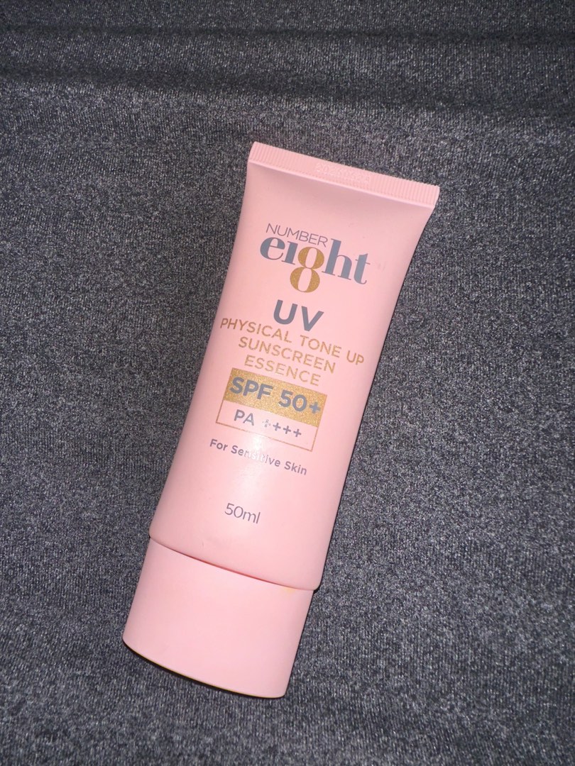 Number ei8ht UV physical tone up sunscreen SPF 50+, Beauty & Personal ...