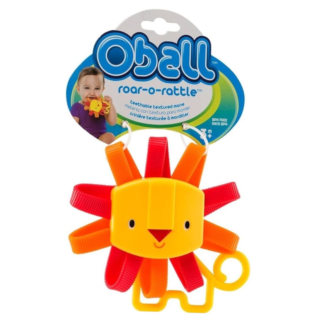 Oball Roar-O-Rattle Lion Teether, Babies & Kids, Infant Playtime on ...