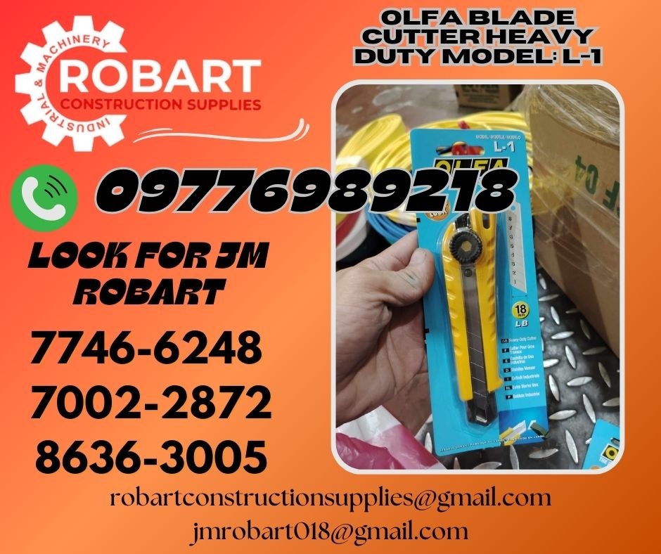 Olfa Blade Cutter Heavy Duty, Commercial & Industrial, Construction Tools & Equipment on Carousell