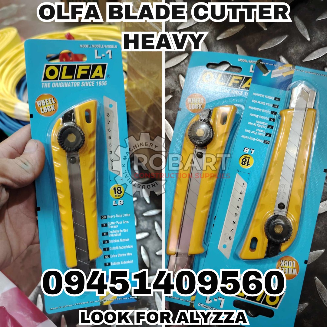 Olfa Blade Cutter Heavy Duty Model: L-1, Commercial & Industrial ...
