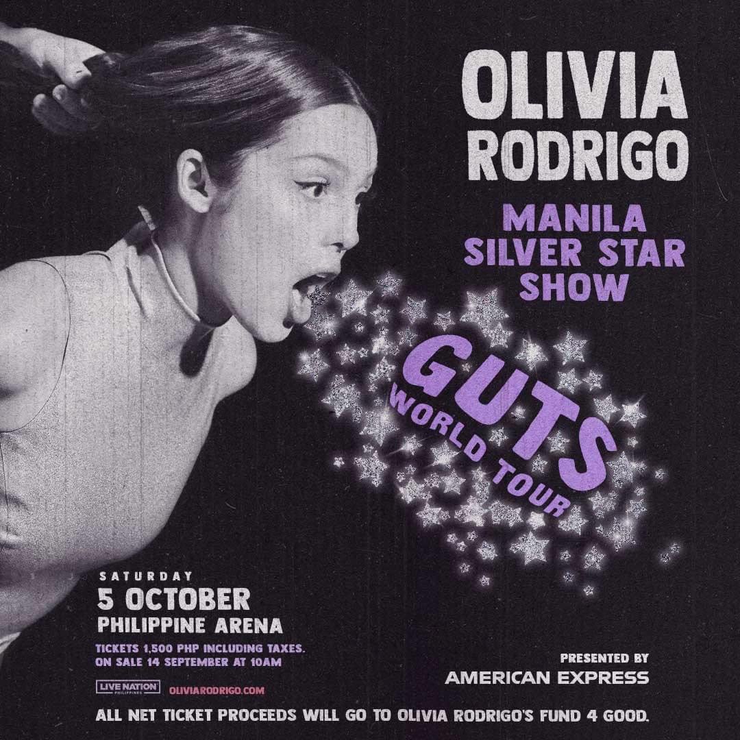 Olivia Rodrigo guts concert manila, Tickets & Vouchers, Event Tickets ...