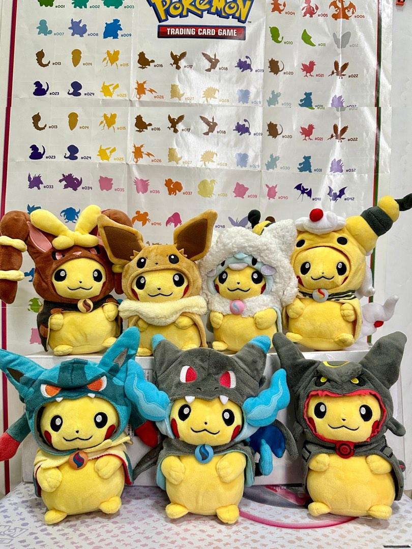 Pikachu Poncho Campaign Plush, Hobbies & Toys, Toys & Games on Carousell