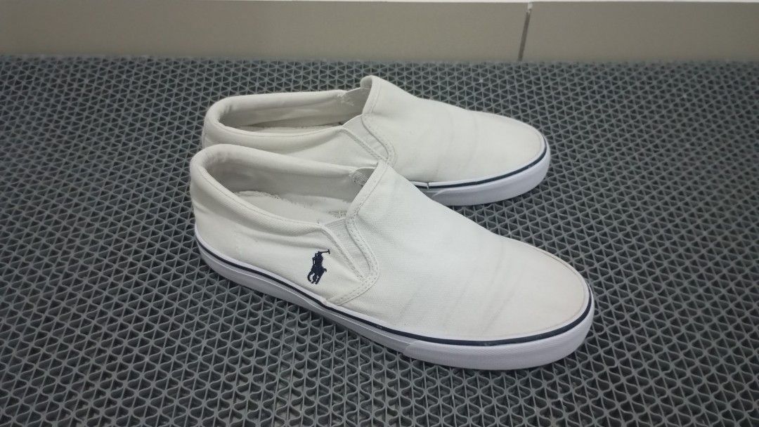 Polo Ralph Lauren Slip-On, Women's Fashion, Footwear, Sneakers on Carousell