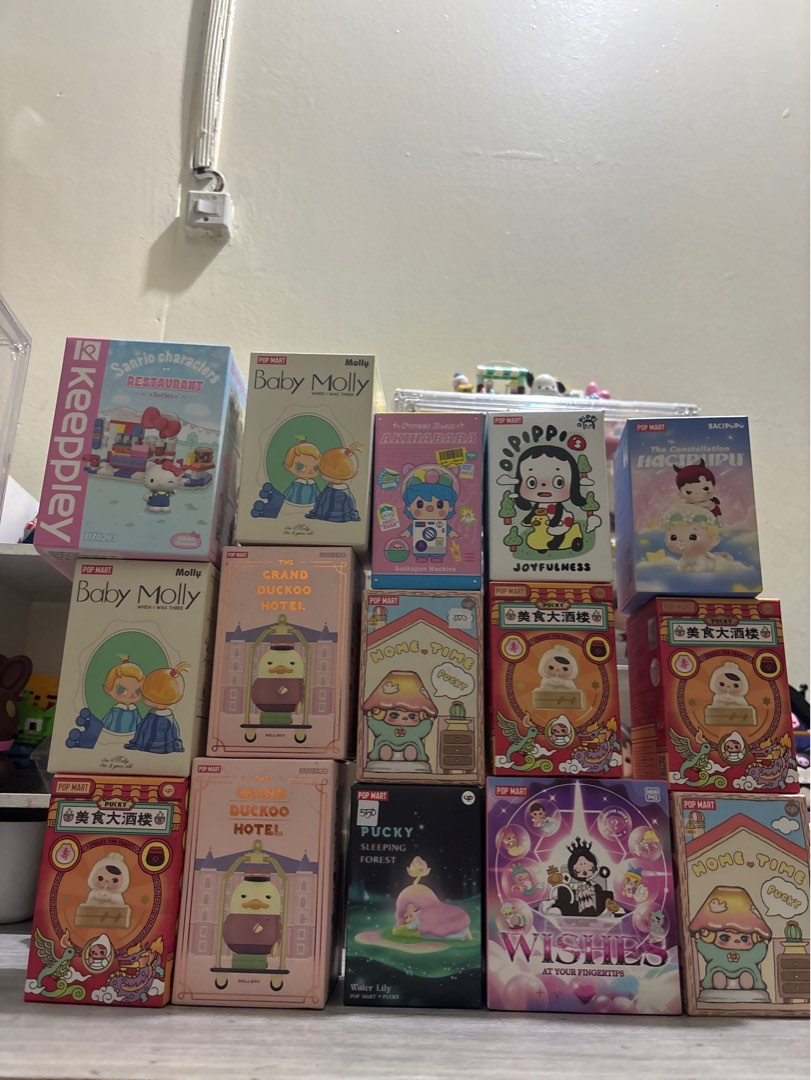 Popmart Blindboxes (Pucky,Molly,Duckoo,Hacipupu), Hobbies & Toys, Toys ...