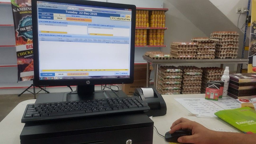 Pos sistem full set cashier johor, Computers & Tech, Office & Business ...