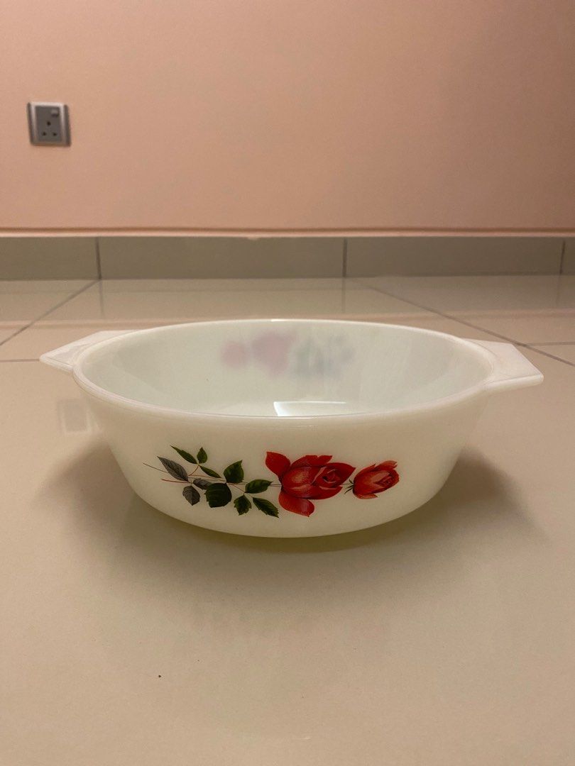 Pyrex June Rose Casserole Bowl, Hobbies & Toys, Collectibles ...