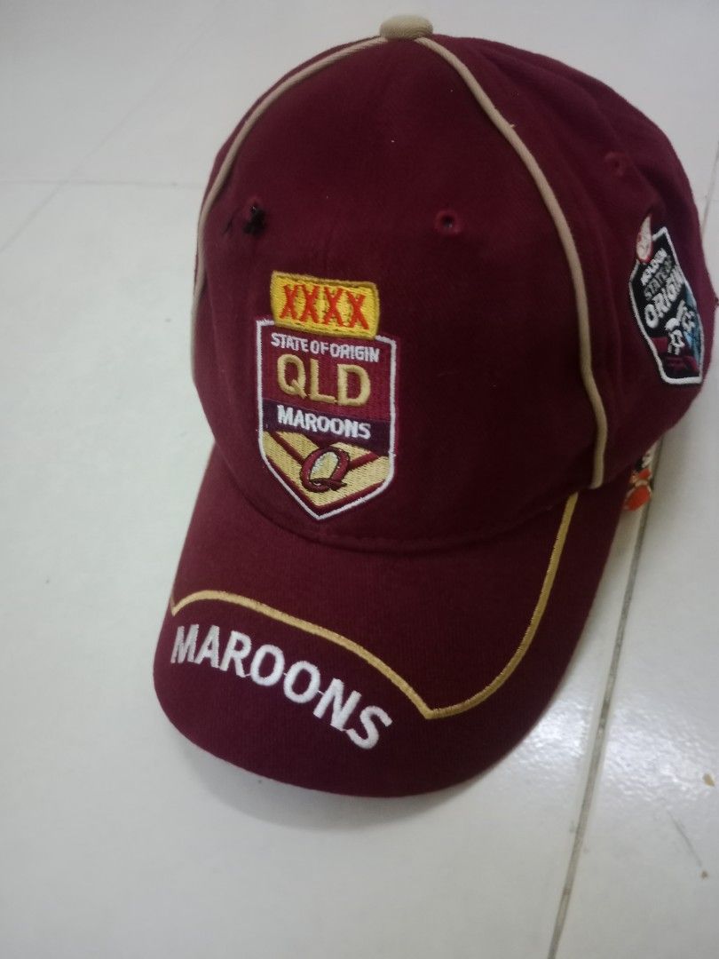 Qld state of origin maroons cap, Men's Fashion, Watches & Accessories ...