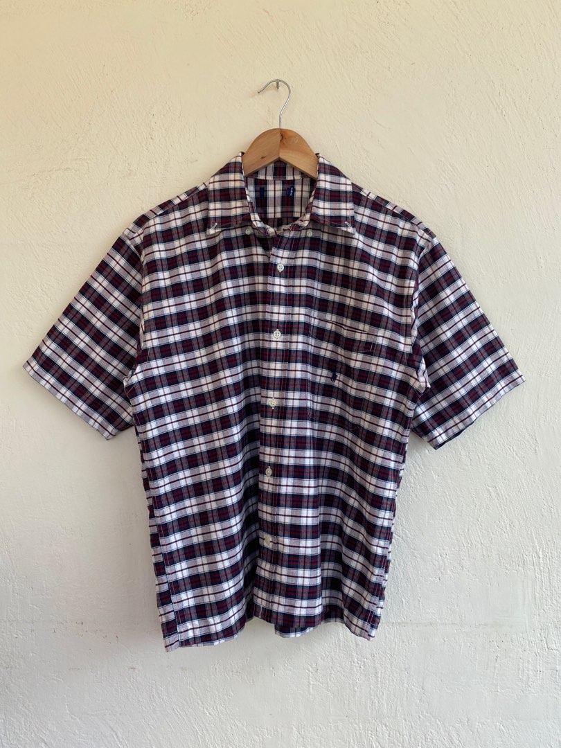 RALPH LAUREN PLAID ALTERED/CROPPED POLO, Men's Fashion, Tops & Sets ...