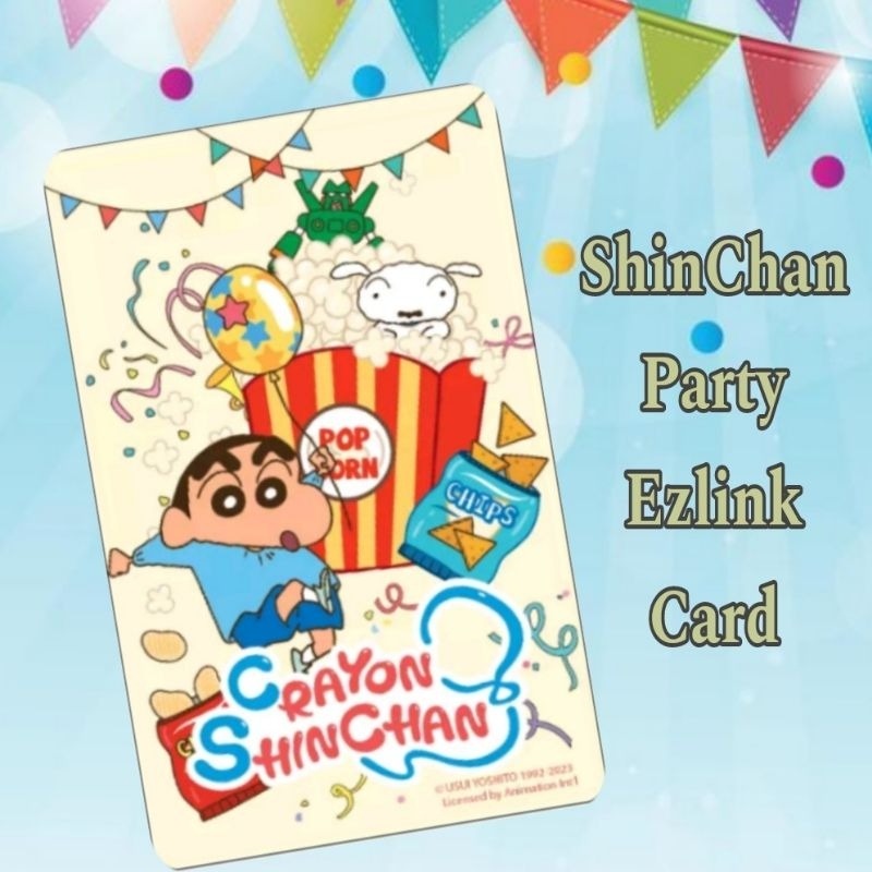 (🚚💨Ready stock) Cards Crayon Shinchan Party EZLink Card (Set of 2 cards ...