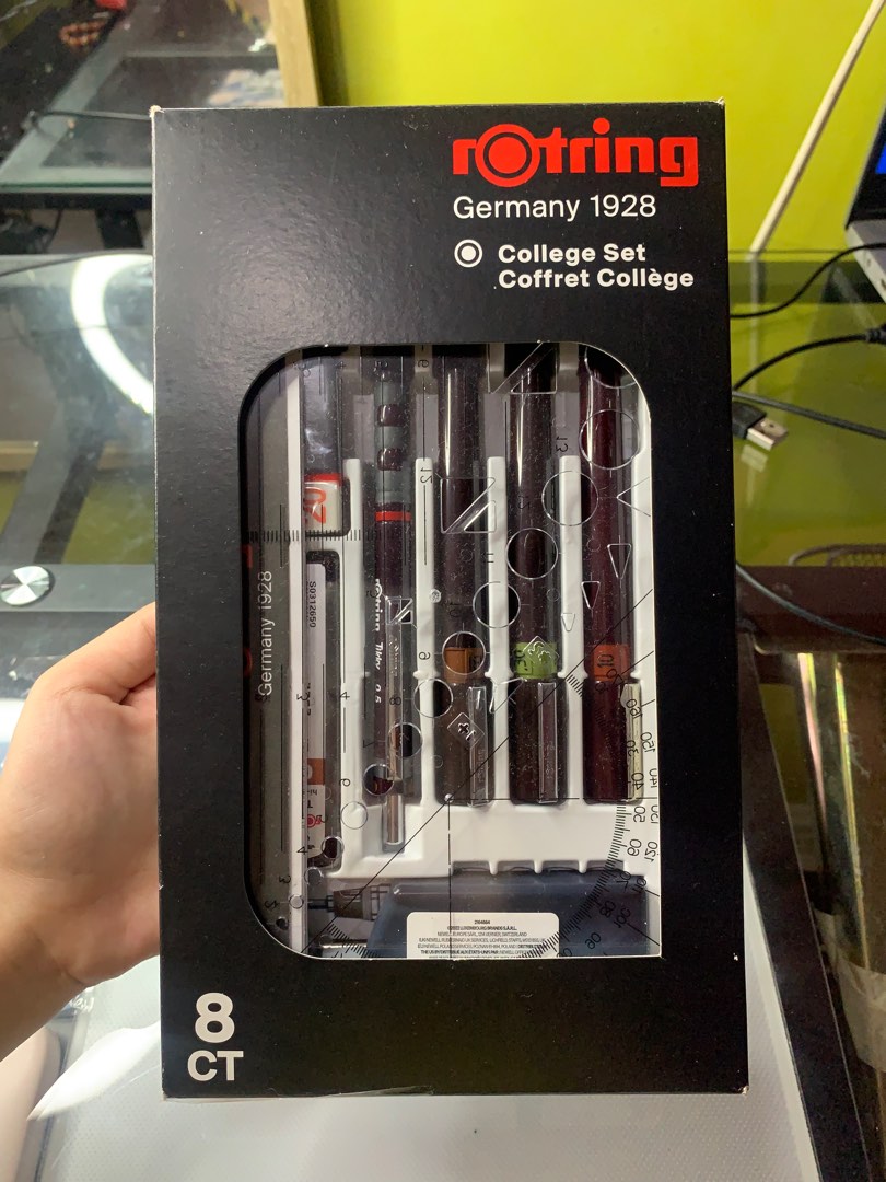 Rotring Tech. Pen College Set (Brand new), Hobbies & Toys, Stationary ...