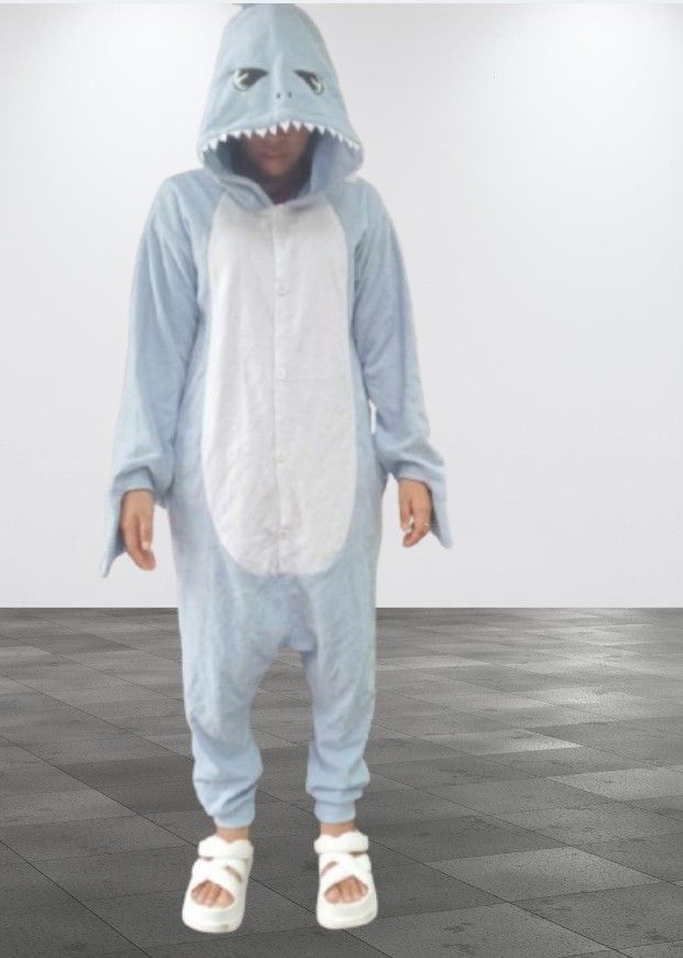 Shark adult onesie, Women's Fashion, Coats, Jackets and Outerwear on ...