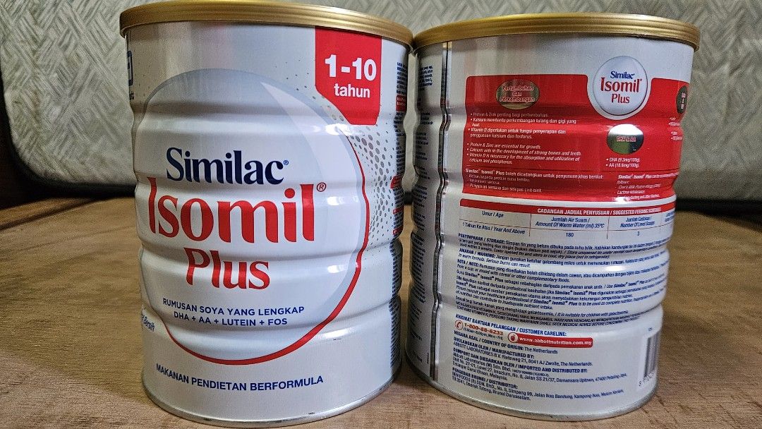 SIMILAC ISOMIL PLUS | AGE 1-10 | 850g | HALAL!!, Babies & Kids, Maternity Care on Carousell