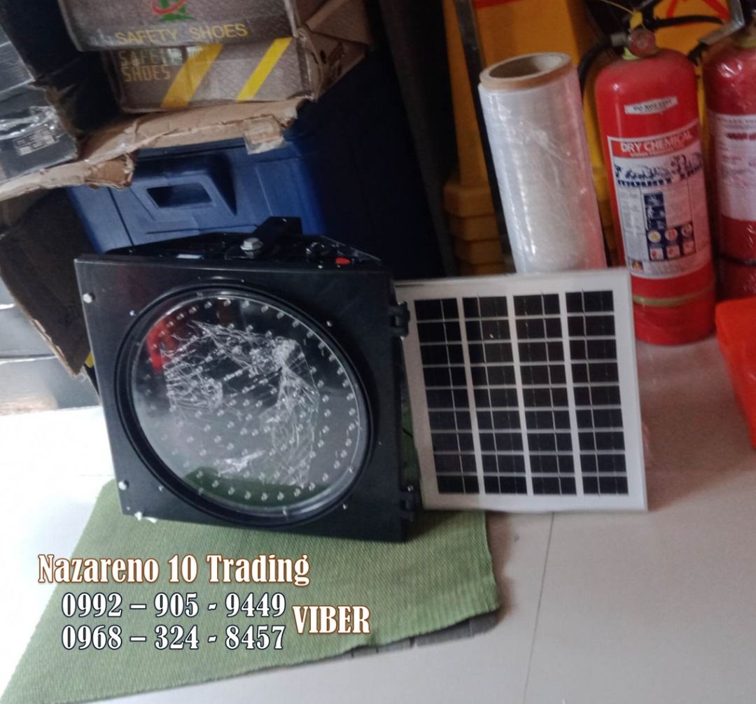 solar traffic light LED orange blinking, Commercial & Industrial ...