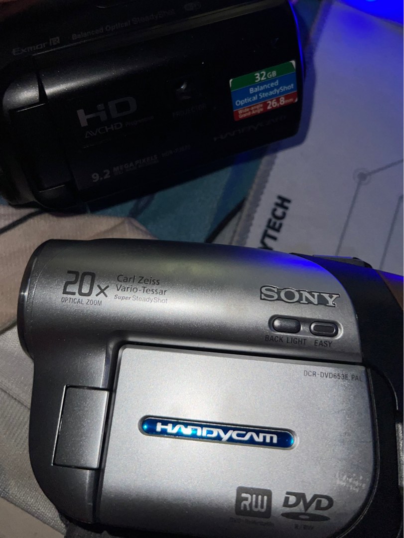 Sony DCR-DVD653E PAL DVD camcorder, Photography, Video Cameras on Carousell
