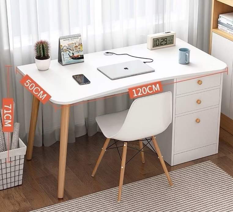 Study Table with storage, Furniture & Home Living, Furniture, Tables ...