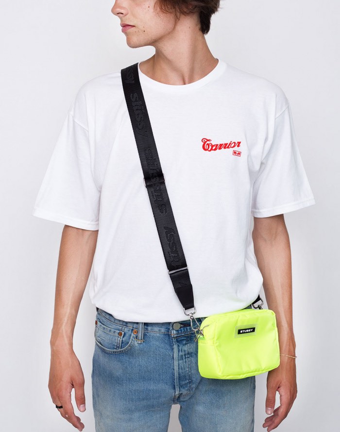 Stussy Neon Green cross body bag/ sling bag, Men's Fashion, Bags, Sling ...