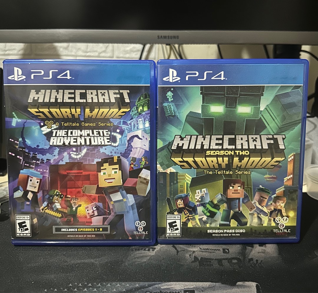 Telltale Game Minecraft Story Mode Season 1 and 2 Rare, Video Gaming ...
