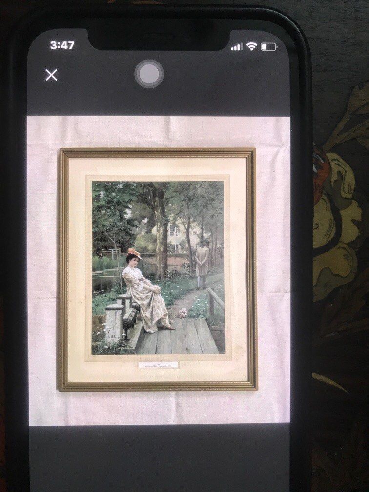 Vintage English “ OFF “ art print framed / 44x54cms, Furniture & Home ...