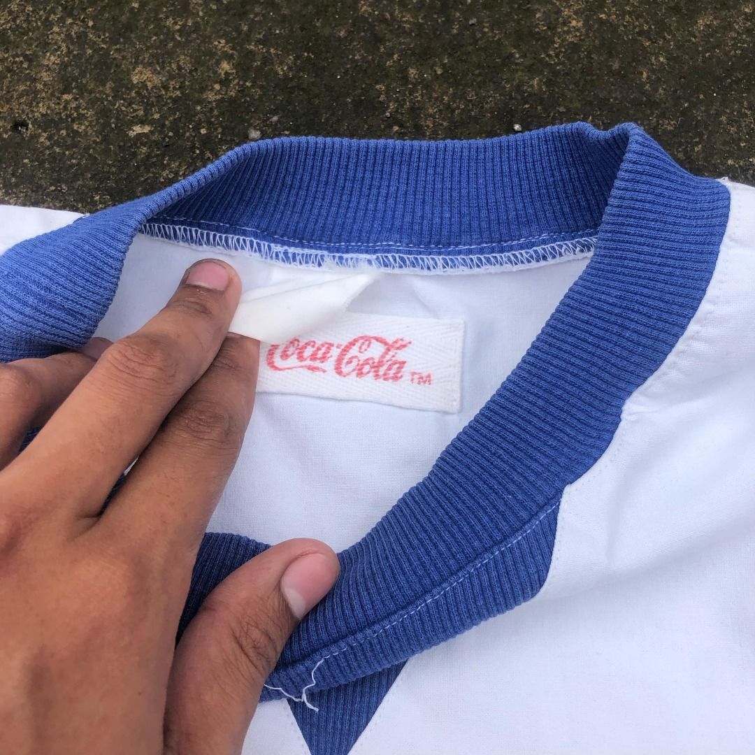 VINTAGE MEN'S COCA-COLA WHITE MARITIME SAILING TEAM CREWNECK SWEATSHIRT ...