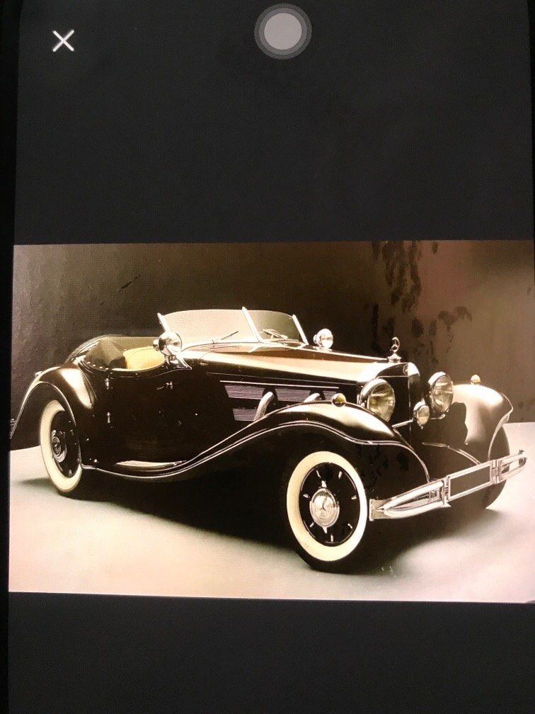 Vintage Mercedez benz art print metal framed no glass / size: 71x56cms ...