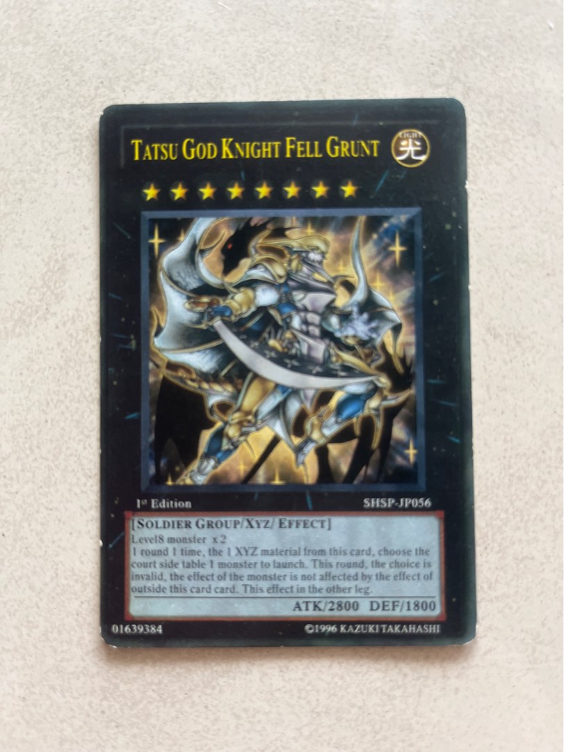 Yu-Gi-Oh Tatsu God Knight Fell Grunt, Hobbies & Toys, Collectibles ...