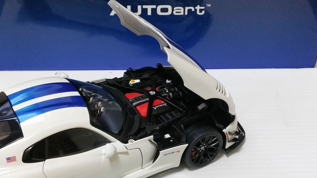 1/18 Autoart Dodge Viper GTS-R ACR Commemorative Edition 2017 (White ...