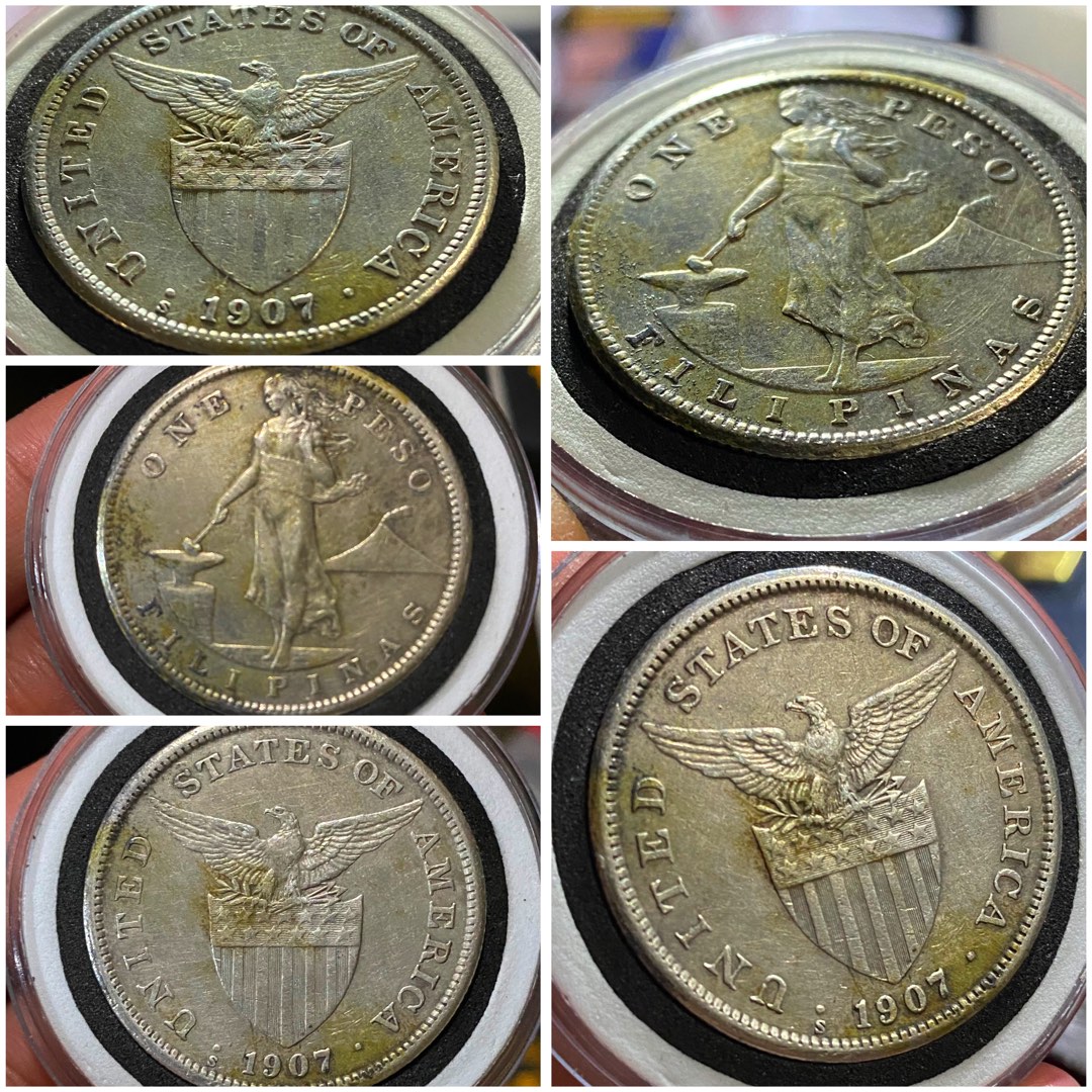 1907s One Peso USPI Silver Coin, Hobbies & Toys, Memorabilia ...